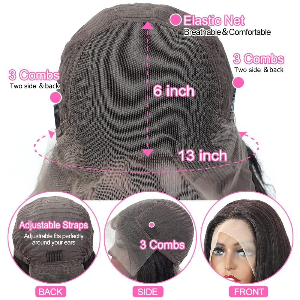 Kbeth 13x6 Brazilian Virgin Body Wave Lace Front Wig 22 Inch - HD ...