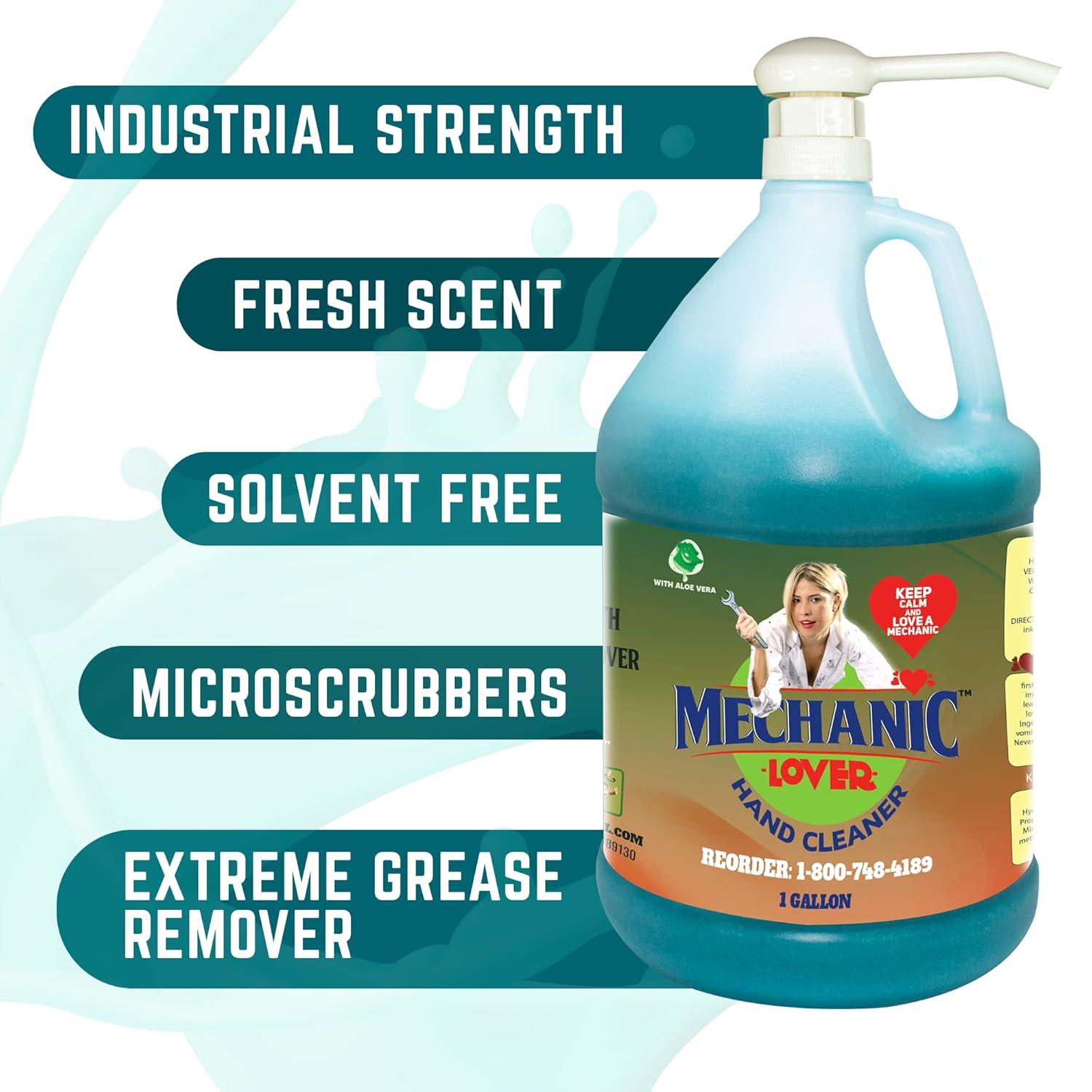 Mechanic Lover Natural Premium Hand Cleaner - 1 Gallon with Pump | Eco ...