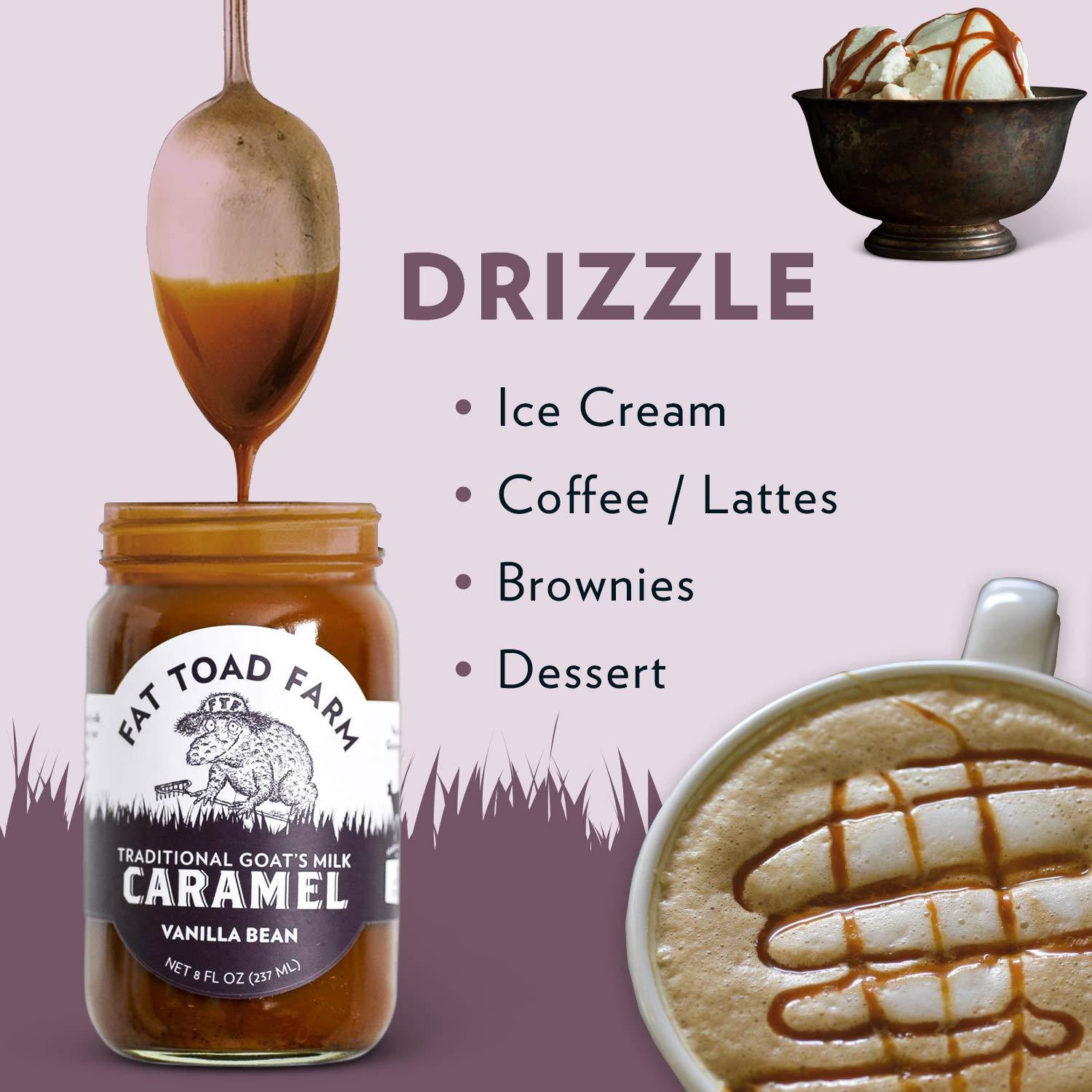 Fat Toad Farm Vanilla Bean Goats Milk Caramel Sauce - 8fl oz Jar (Pack ...