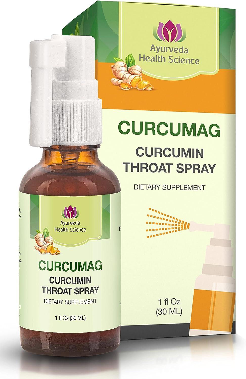 Curcumag Curcumin Throat Spray - Soothe Sore Throats with UC3 Clear ...