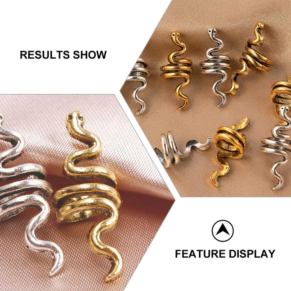 Buy Solustre Metal Dreadlocks Rings - Vintage Hair Tubes & Mushrooms ...