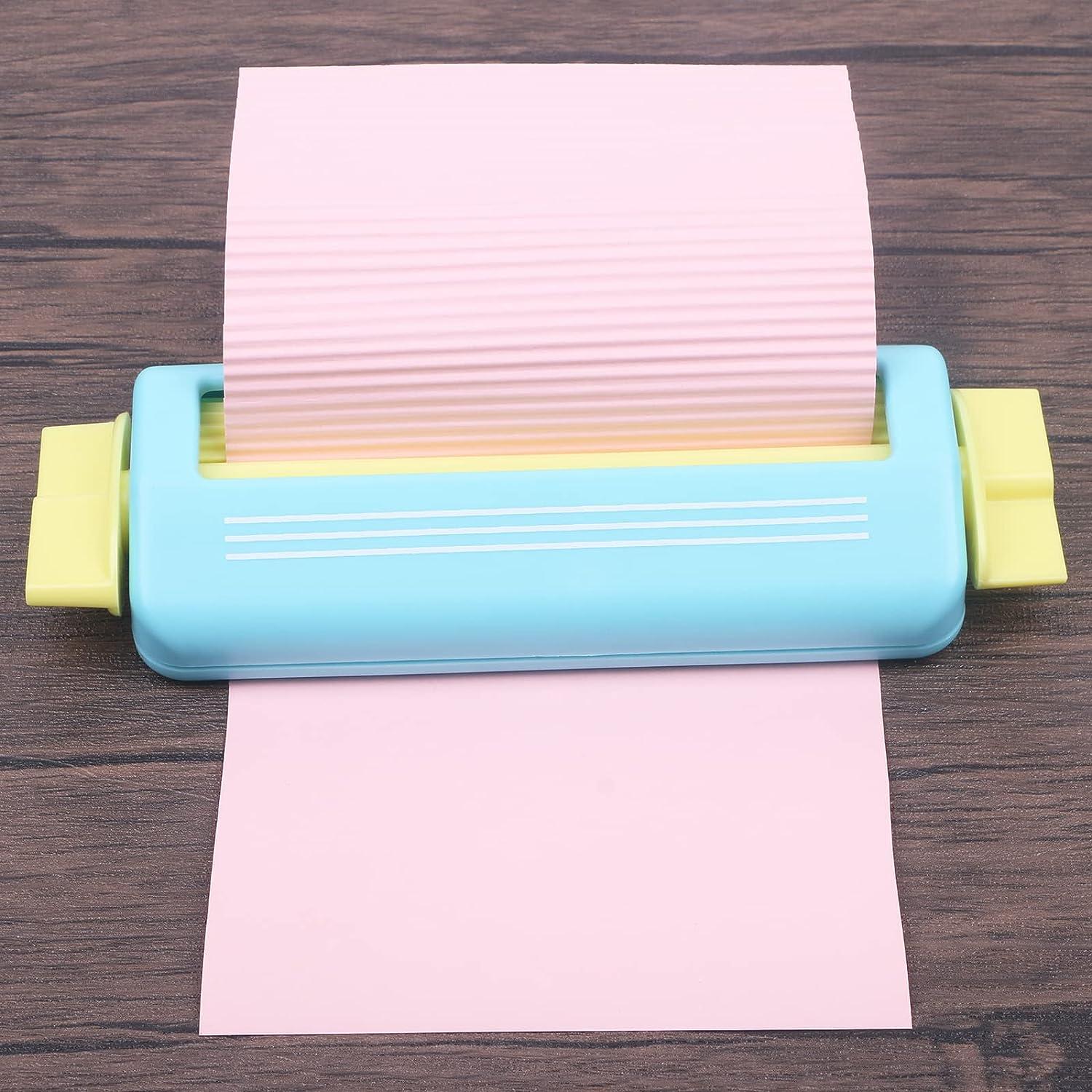 Paper Crimper Craft Tool for DIY Arts & Scrapbooking - Cyan