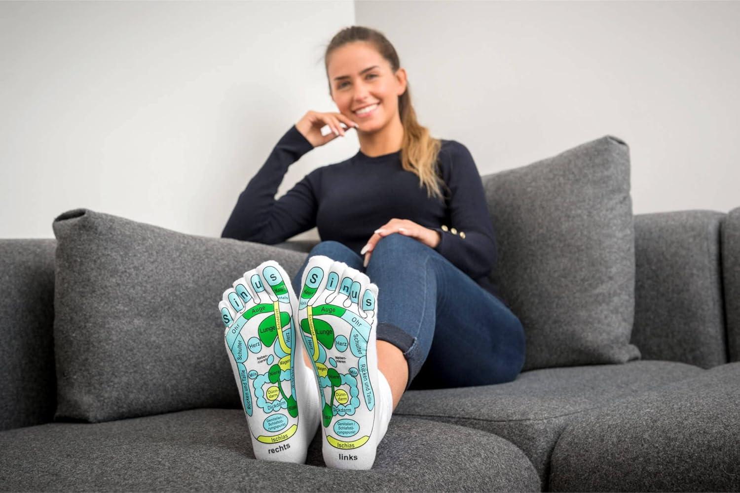Maximex Foot Reflex Zone Massage Socks (Size 39-41) - Soothing ...
