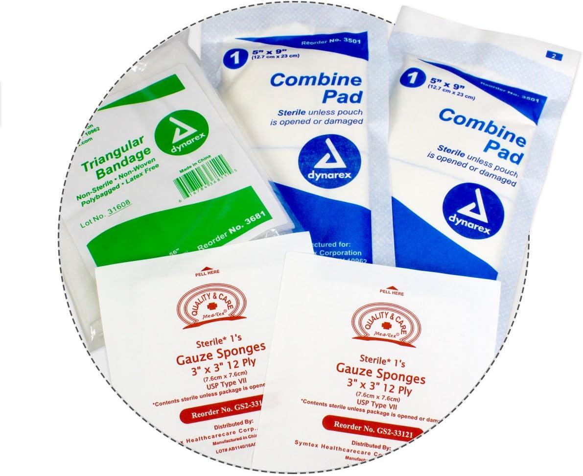 OSHA & ANSI 50 Person First Aid Kit Refill/Upgrade - 196 Pieces, Class ...