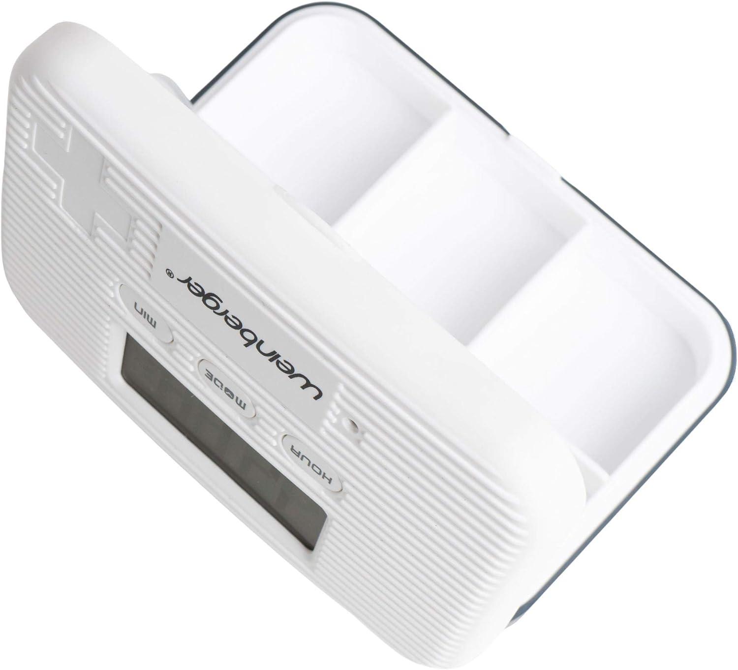 Weinberger 02263 Vibrating Alarm Tablet Box - White, Digital ...