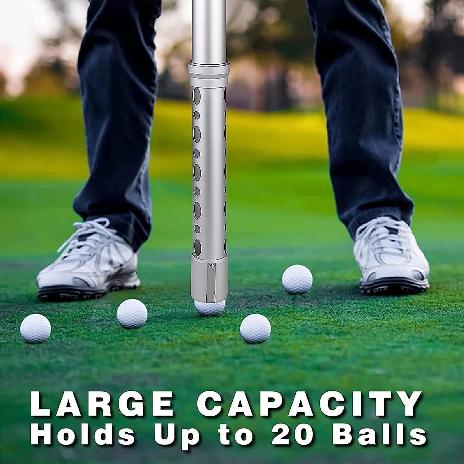Mayqmay 33.9 Inch Aluminium Golf Ball Retriever - Durable & Detachable ...