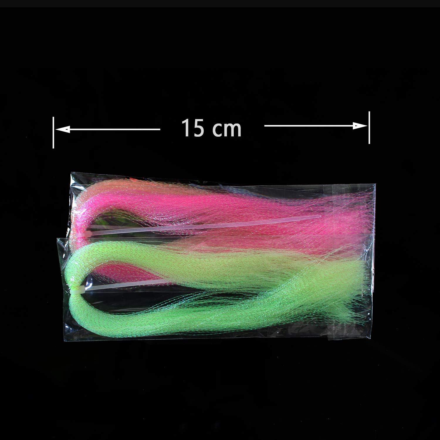 Tigofly 14 Pack UV Crystal Flash Holographic Tinsel Sparkle Streamer ...