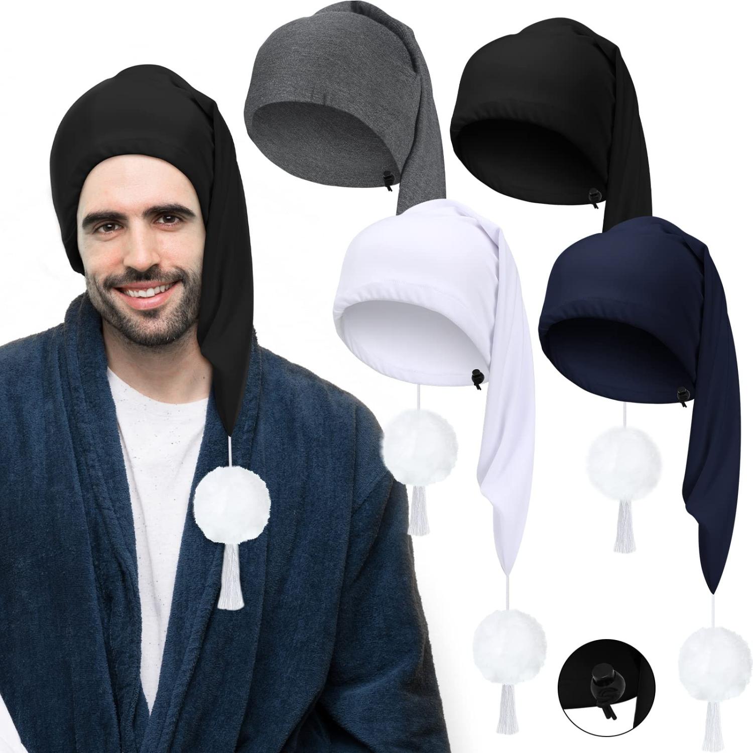 Adjustable Night Sleeping Cap Set with Pom Ball - 4 Colors | Buy Now ...