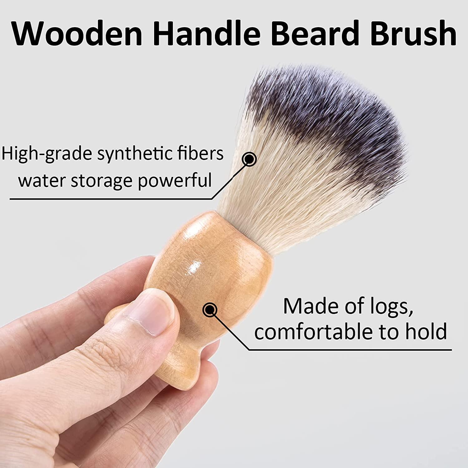 Hand Crafted Wood Handle Shaving Brush for Men | Hair Salon Wet Shave ...