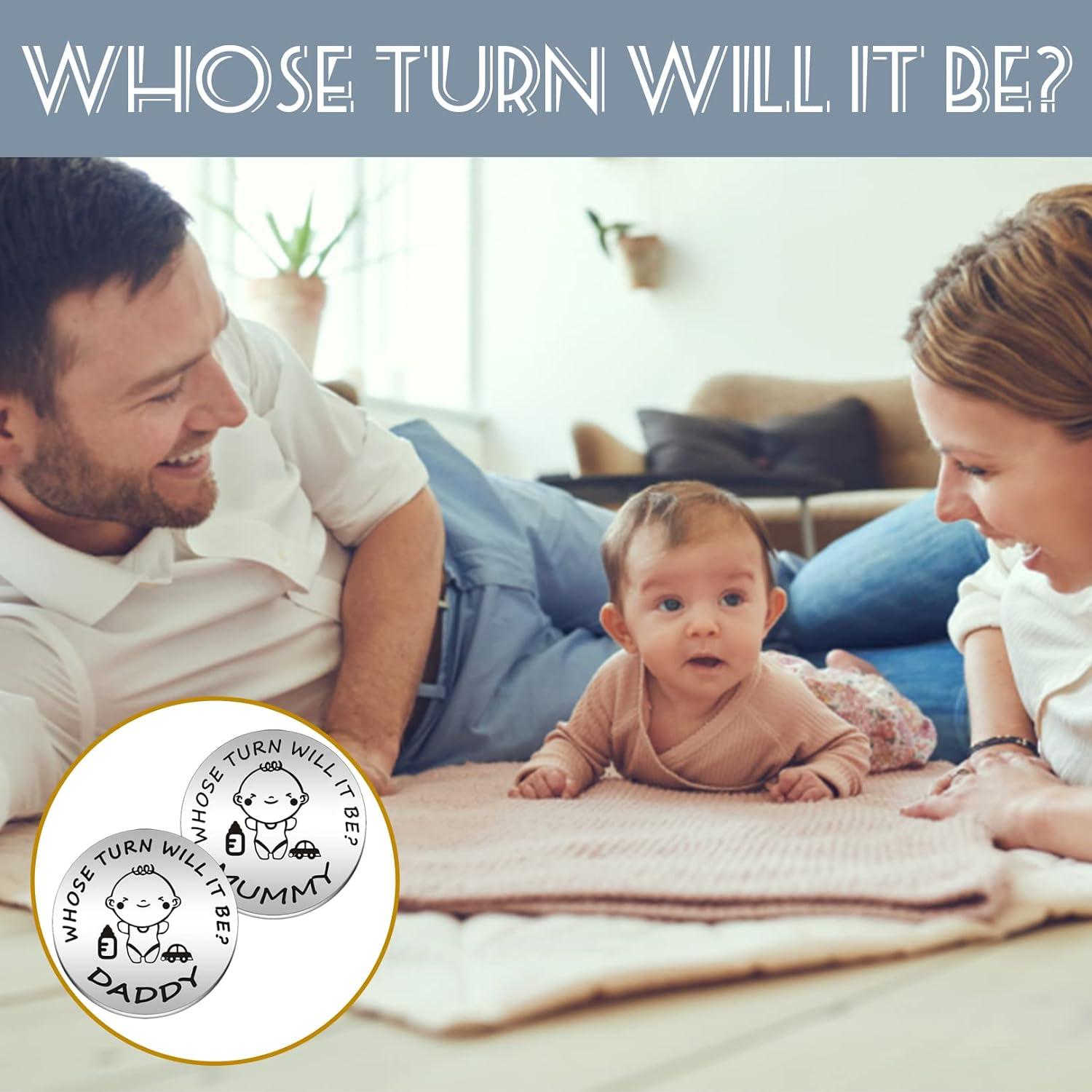 Stainless Steel Funny Decision Coin for New Parents - Engraved ...