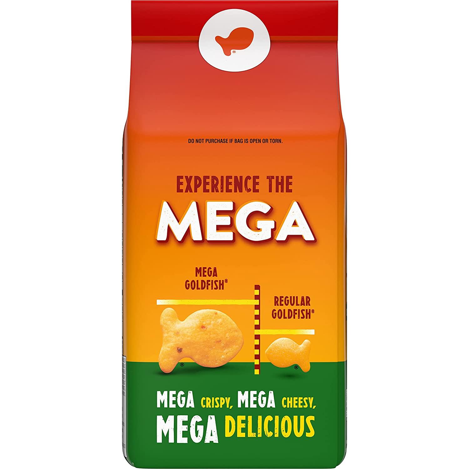 Pepperidge Farm Goldfish Mega Bites Cheddar Jalapeno Snack Crackers 5.9 ...