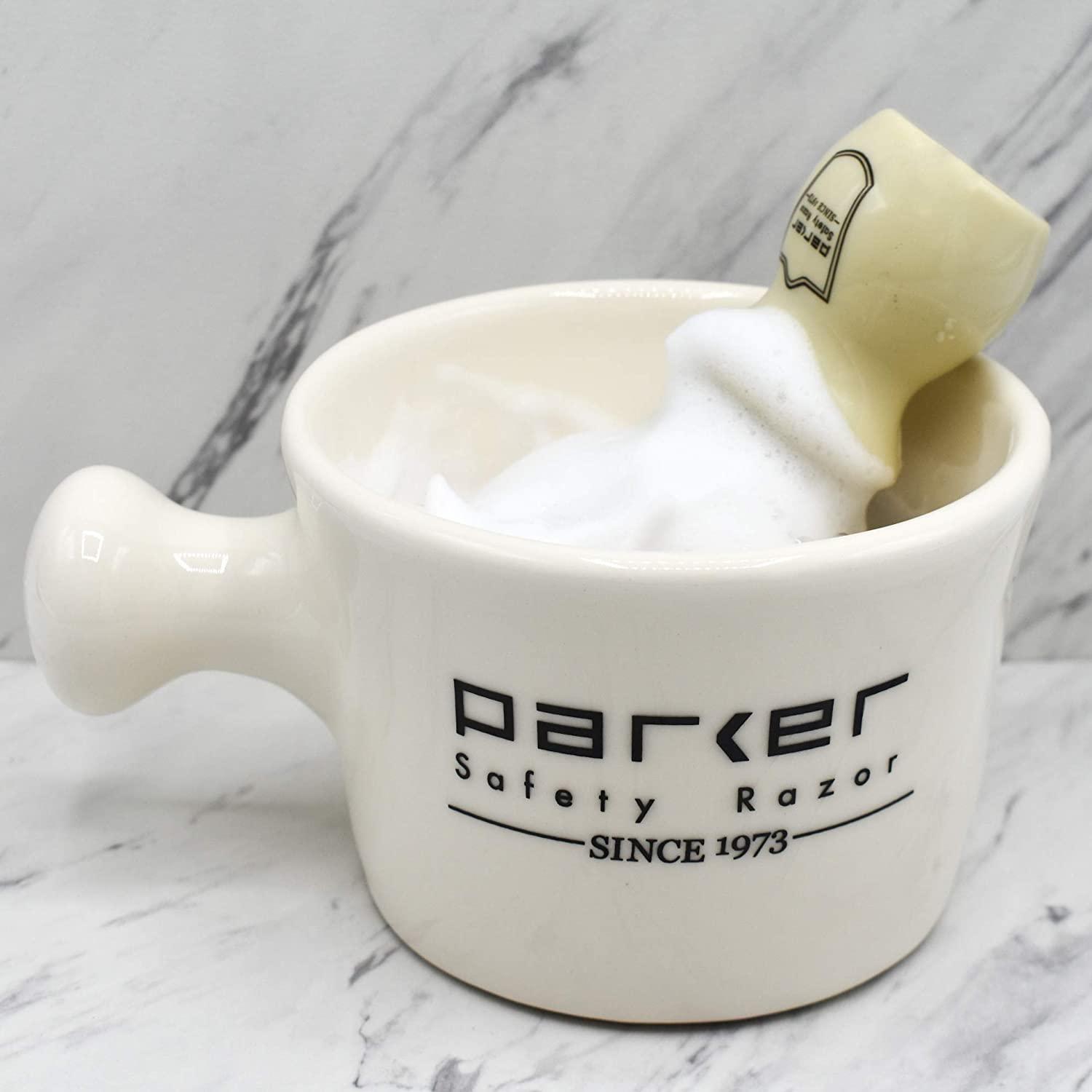 Parker Safety Razor Deluxe Stoneware Apothecary Shaving Mug - Handmade ...