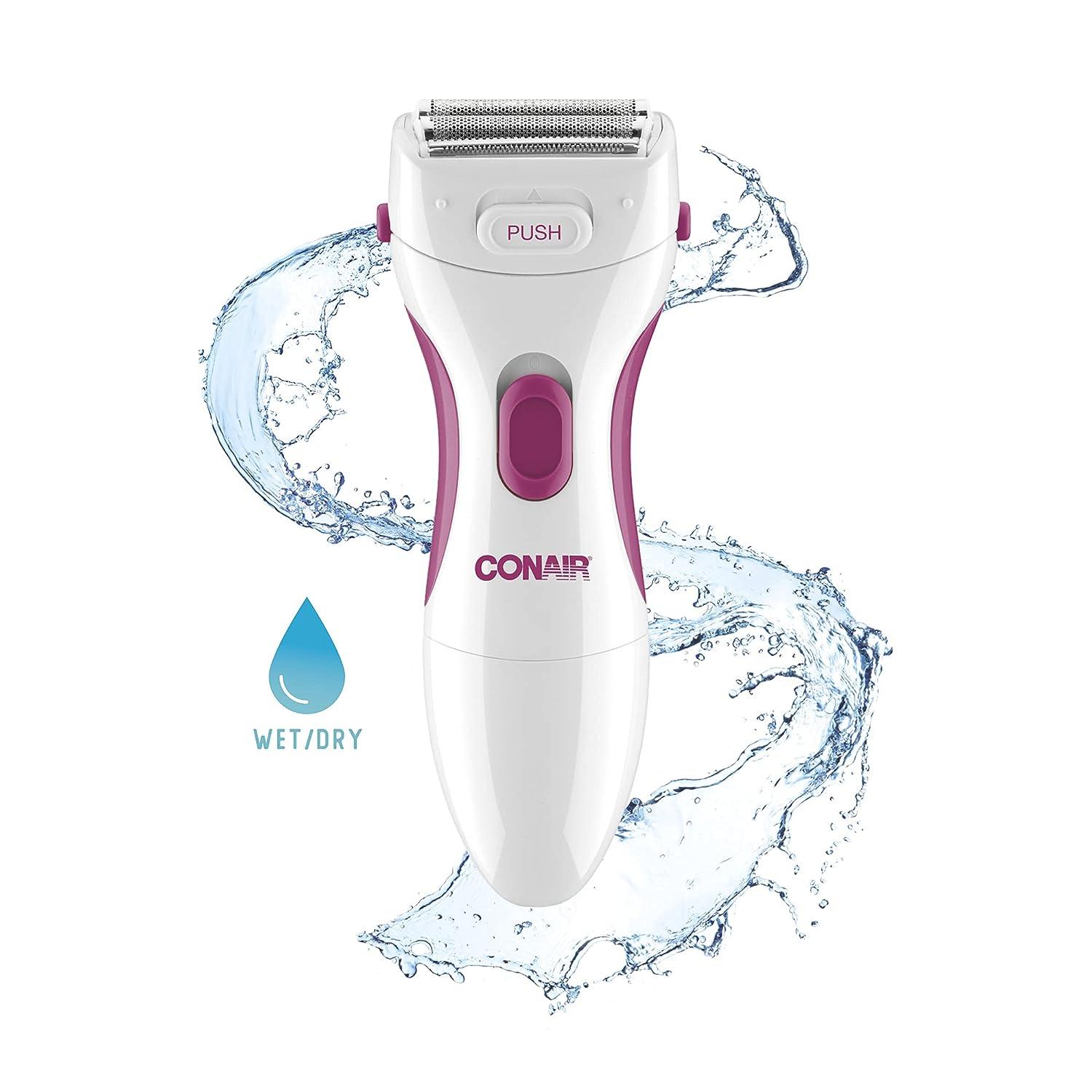 Conair Body and Facial Hair Removal for Women Cordless Electric Dual ...
