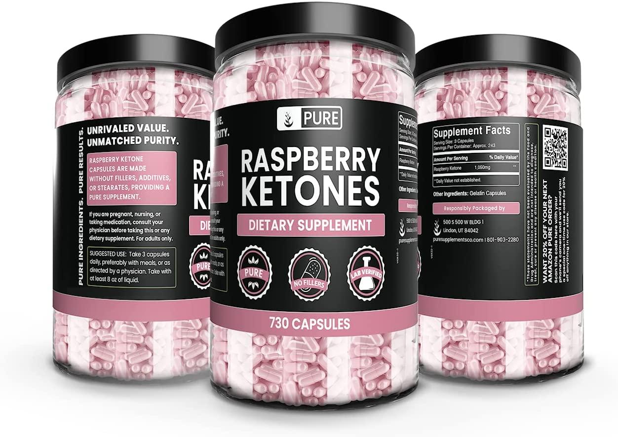 Pure Original Raspberry Ketone | 730 Capsules | No Fillers | Lab ...