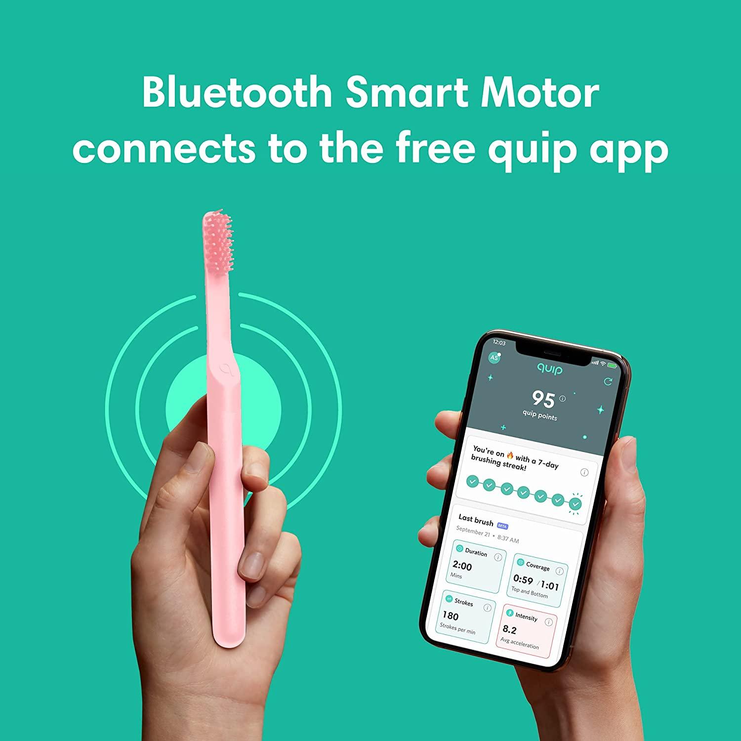 quip Smart Electric Toothbrush with Bluetooth & Rewards App - Travel ...