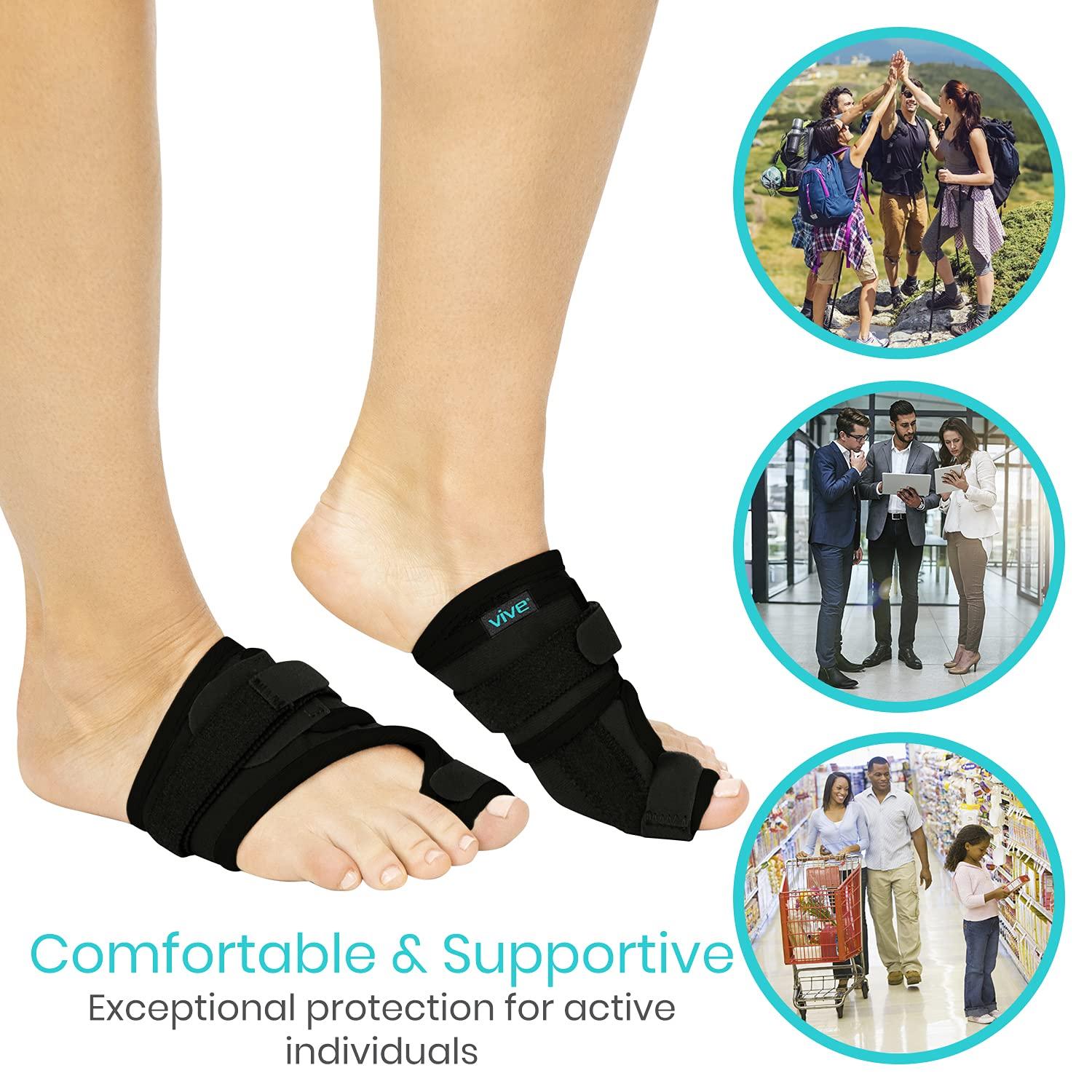 Vive Bunion Corrector for Women Men (Pair) - Big Toe Brace Straightener ...
