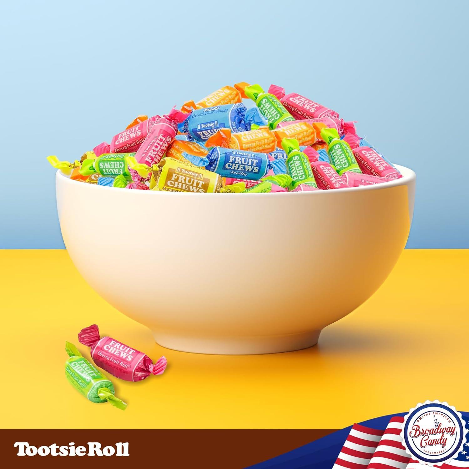 Tootsie Roll Fruit Flavoured Sweets BULK 1kg Bag - Assorted Fruity ...