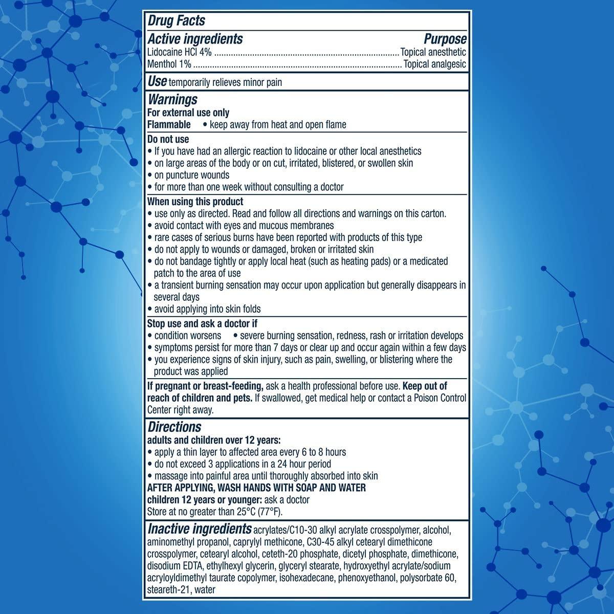 Nervive Max Strength Nerve Care Pain Relief Cream - Lidocaine & Menthol ...