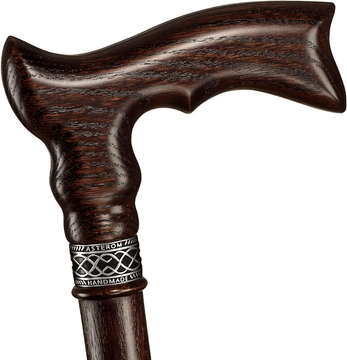 Extra Long Handmade Ergonomic Walking Cane for Tall Men - 39 Inch ...