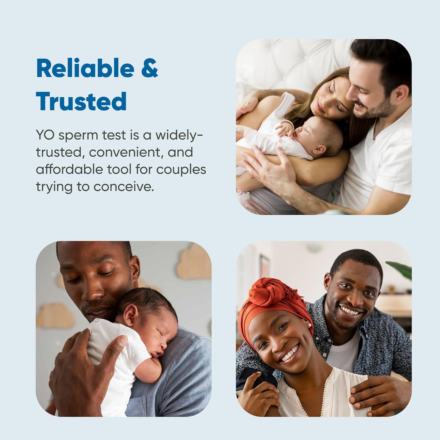 YO Home Sperm Test Kit for Men - 2 Tests | At-Home Fertility Test | Buy ...