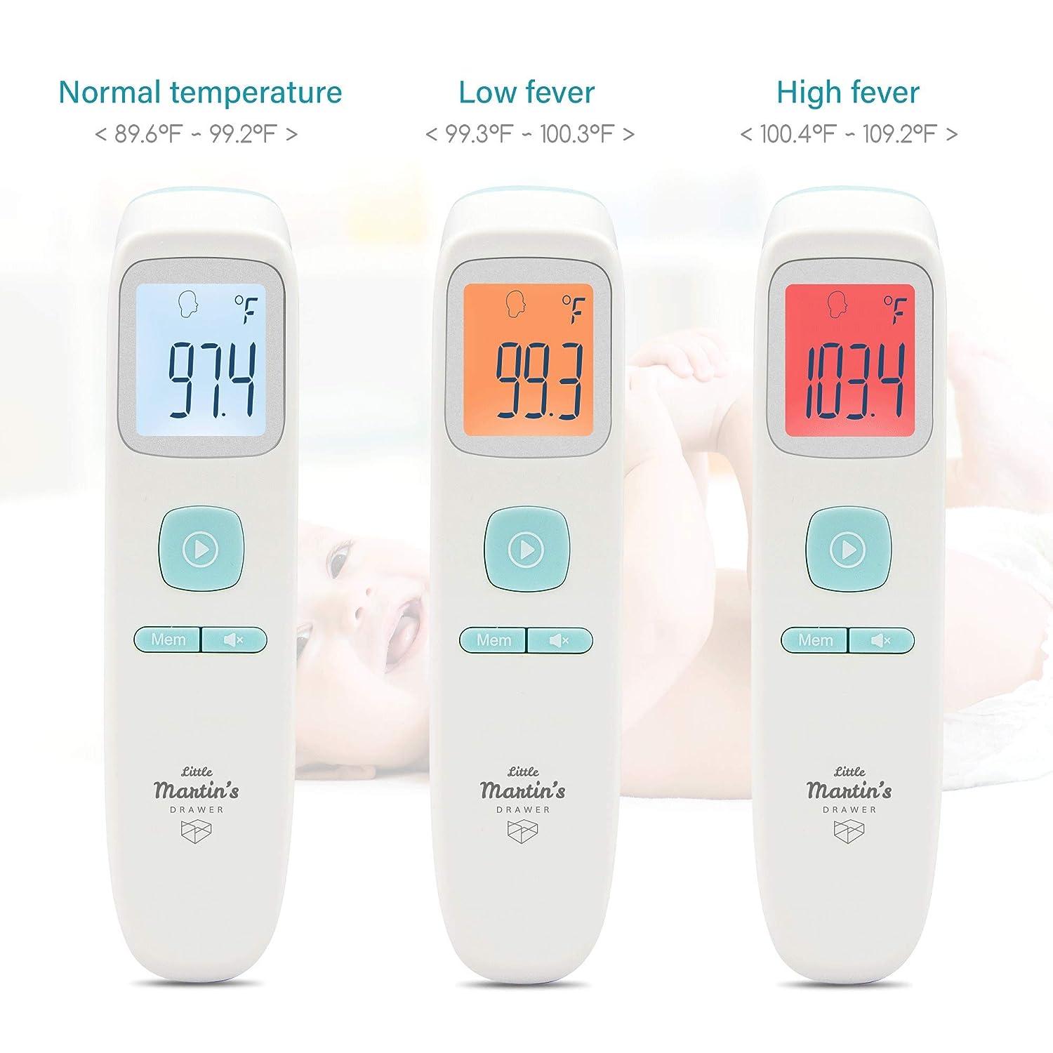 Touchless Infrared Thermometer for Adults Kids Baby - LCD Display ...