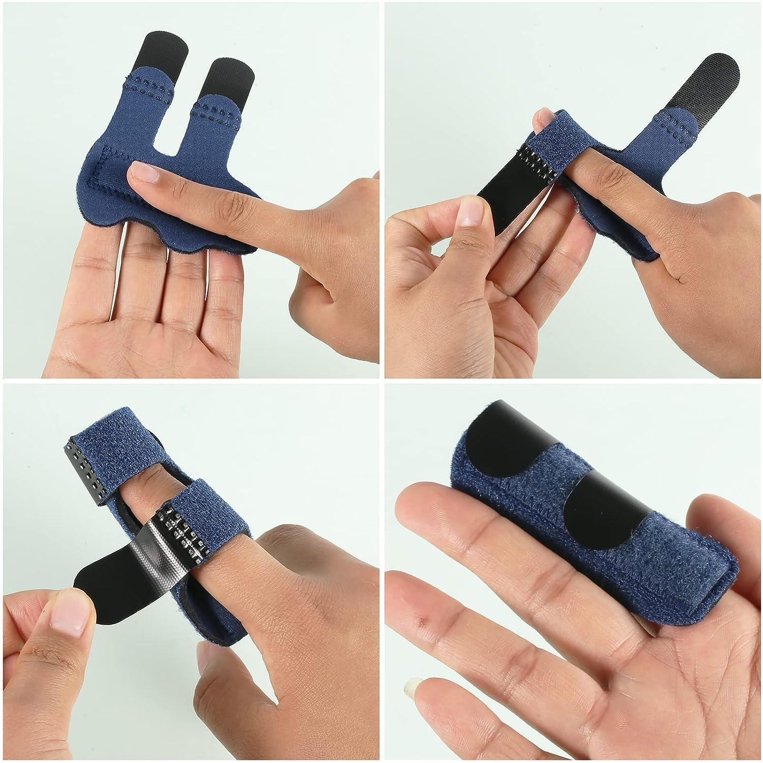 Kids Finger Splint Set - 4PCS Finger Braces for Injury Relief & Pain ...