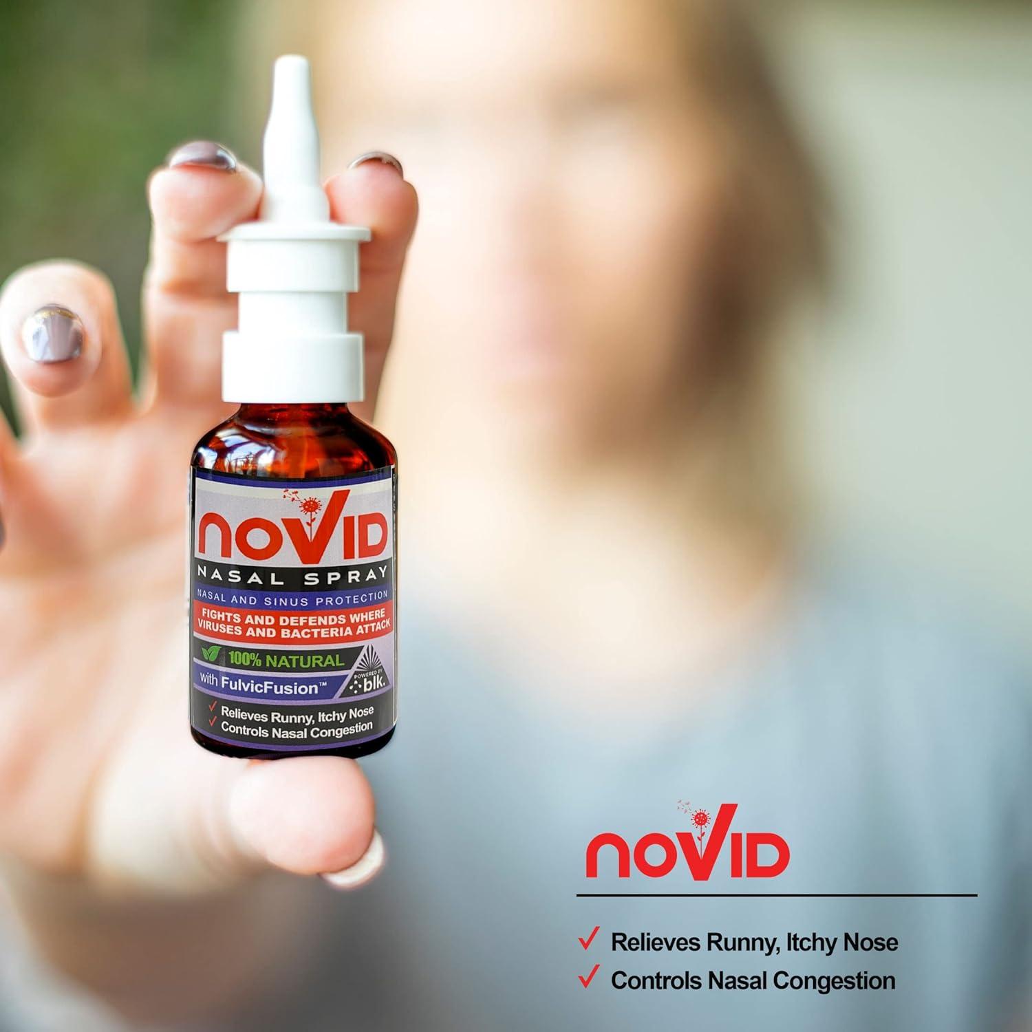 Novid Nasal Spray Nasal and Sinus Protection 100% Natural with ...