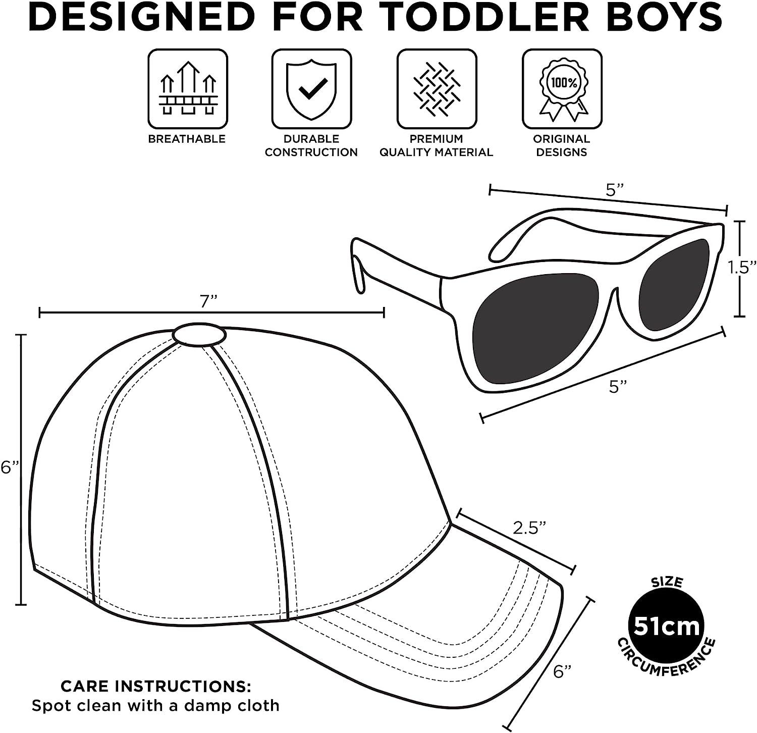 ABG Toddler Boys Mickey Mouse Hat & Sunglasses Set | Ages 2-4 | Kids ...