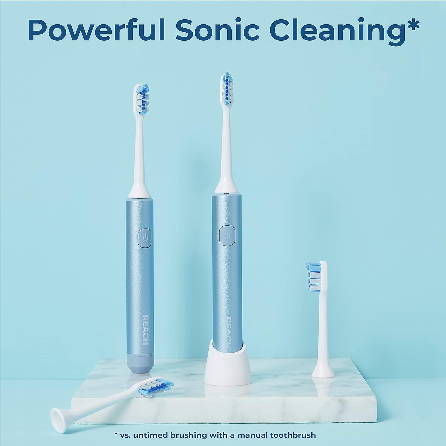 REACH Sonic USB Electric Toothbrush - Soft Bristles with Travel Case ...