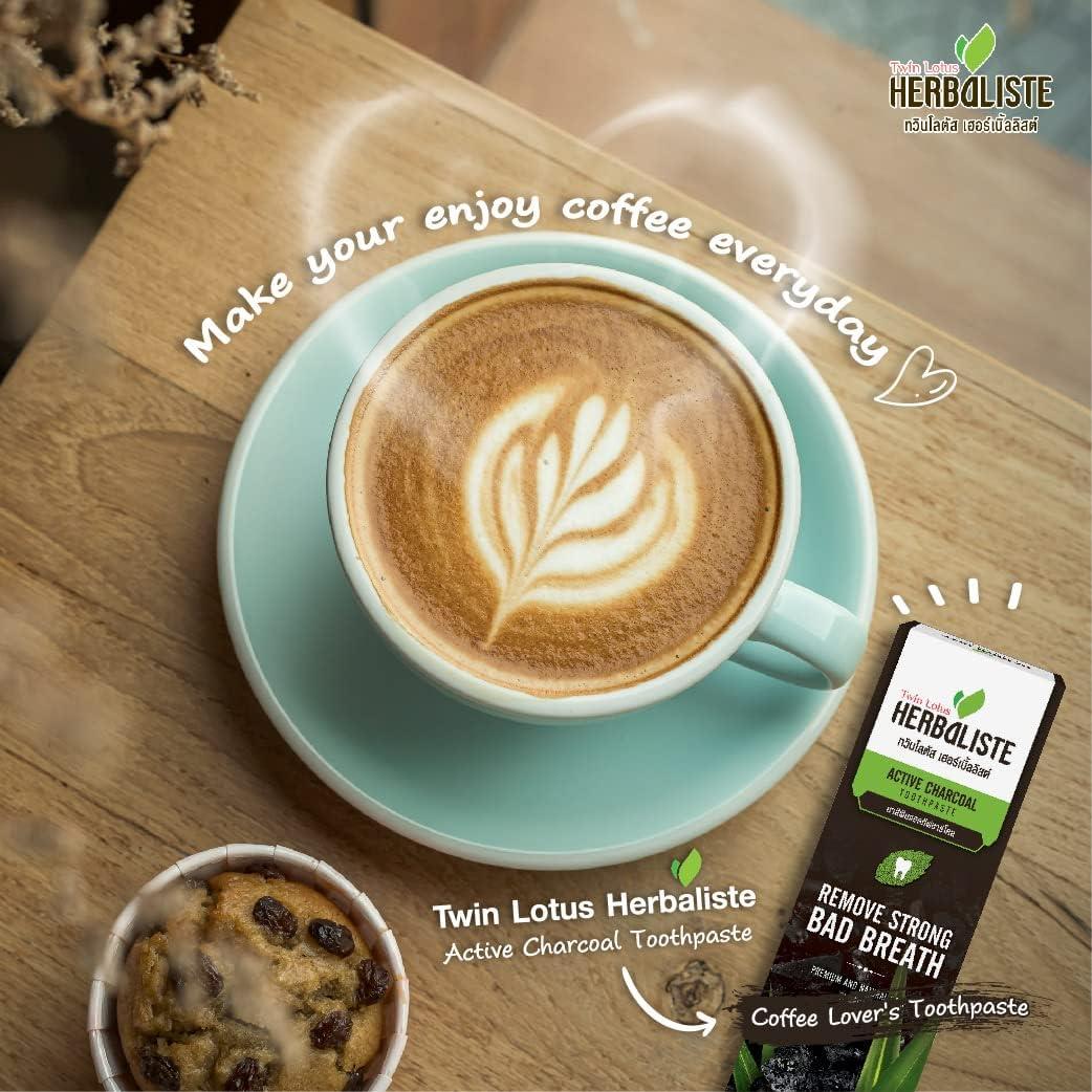 Twin Lotus Activated Charcoal Toothpaste - Teeth Whitening Herbal ...