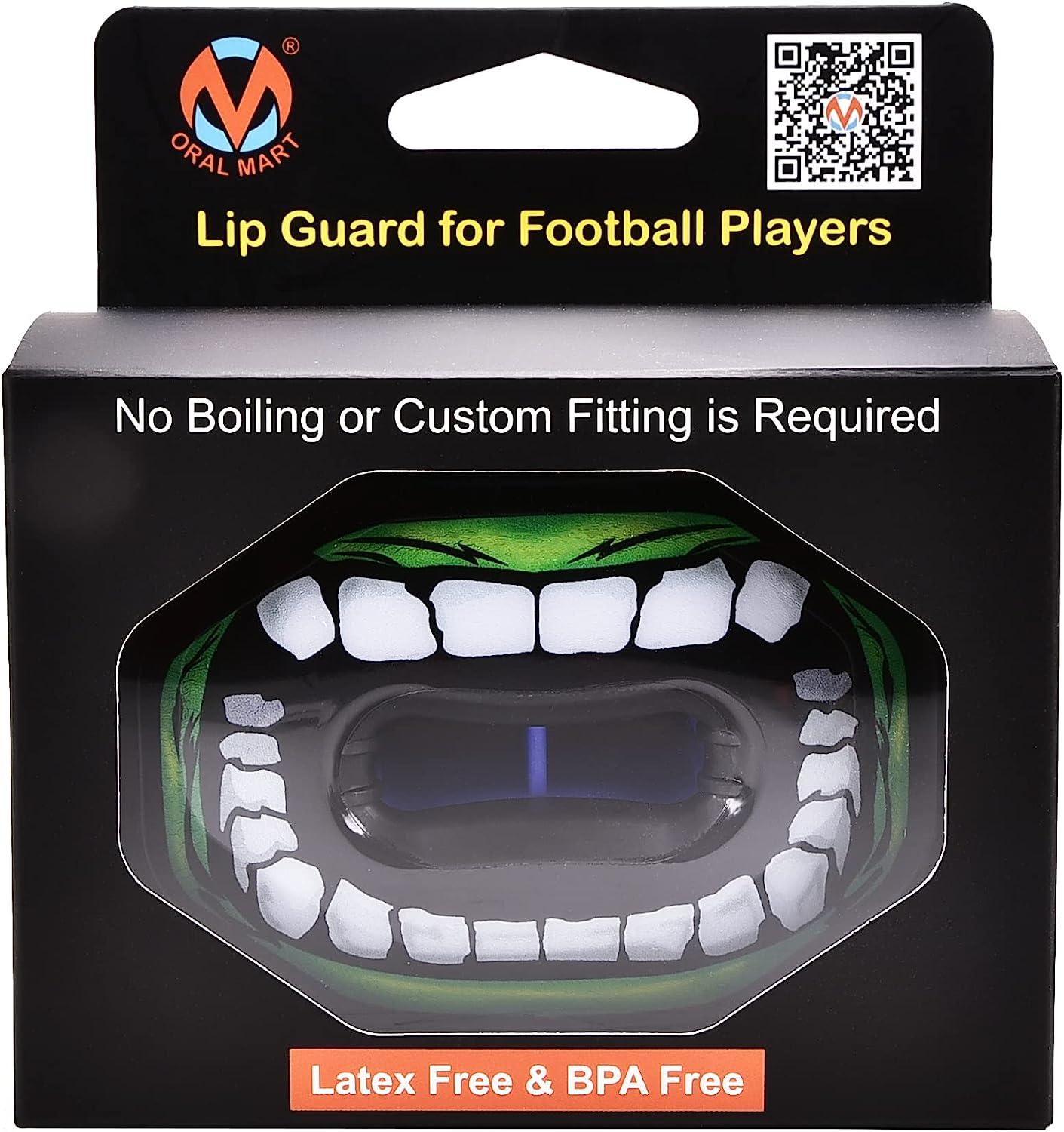 Oral Mart Football Mouth Guard with 3D LipFit Design - 10 Superior ...