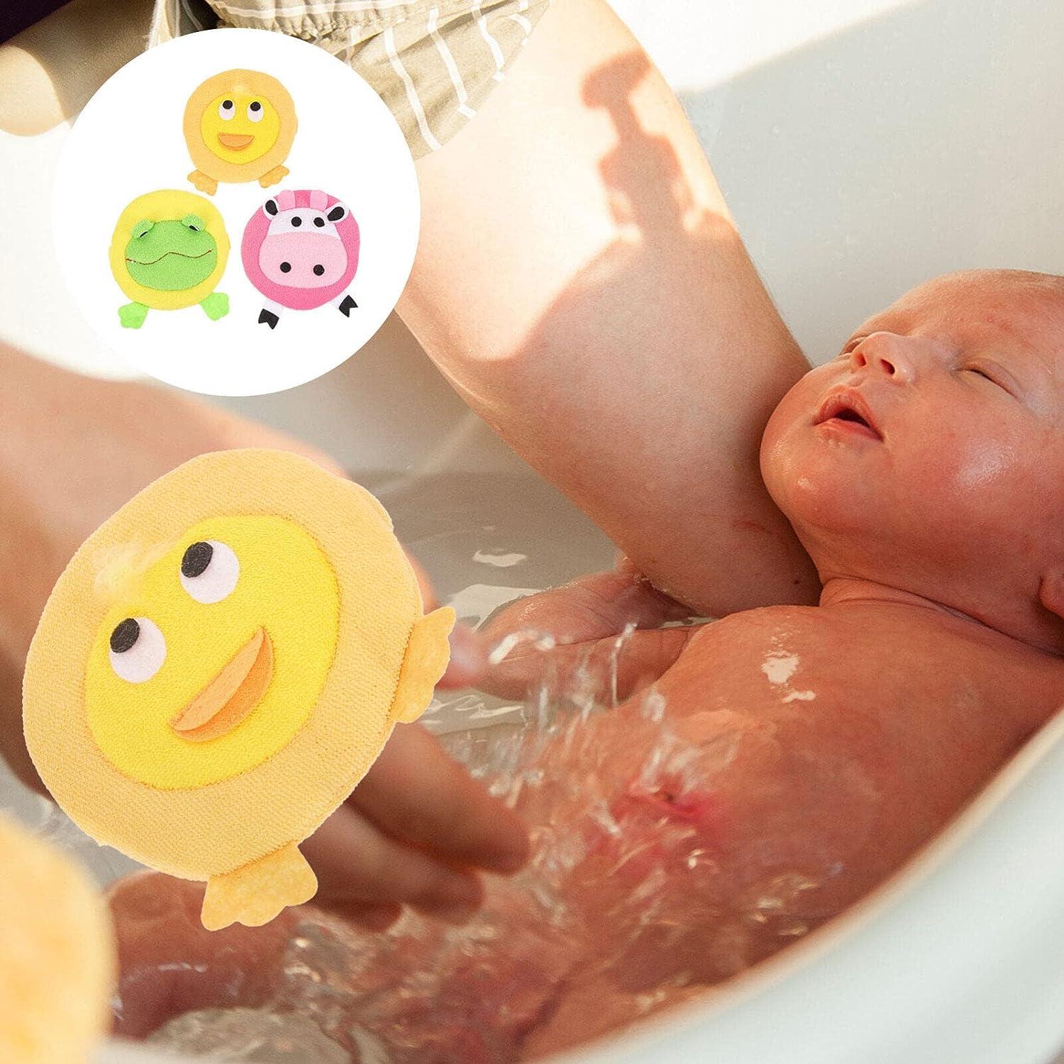 FOMIYES 3pcs Animal Bath Sponge Set for Kids - Baby Shower Scrubber and ...