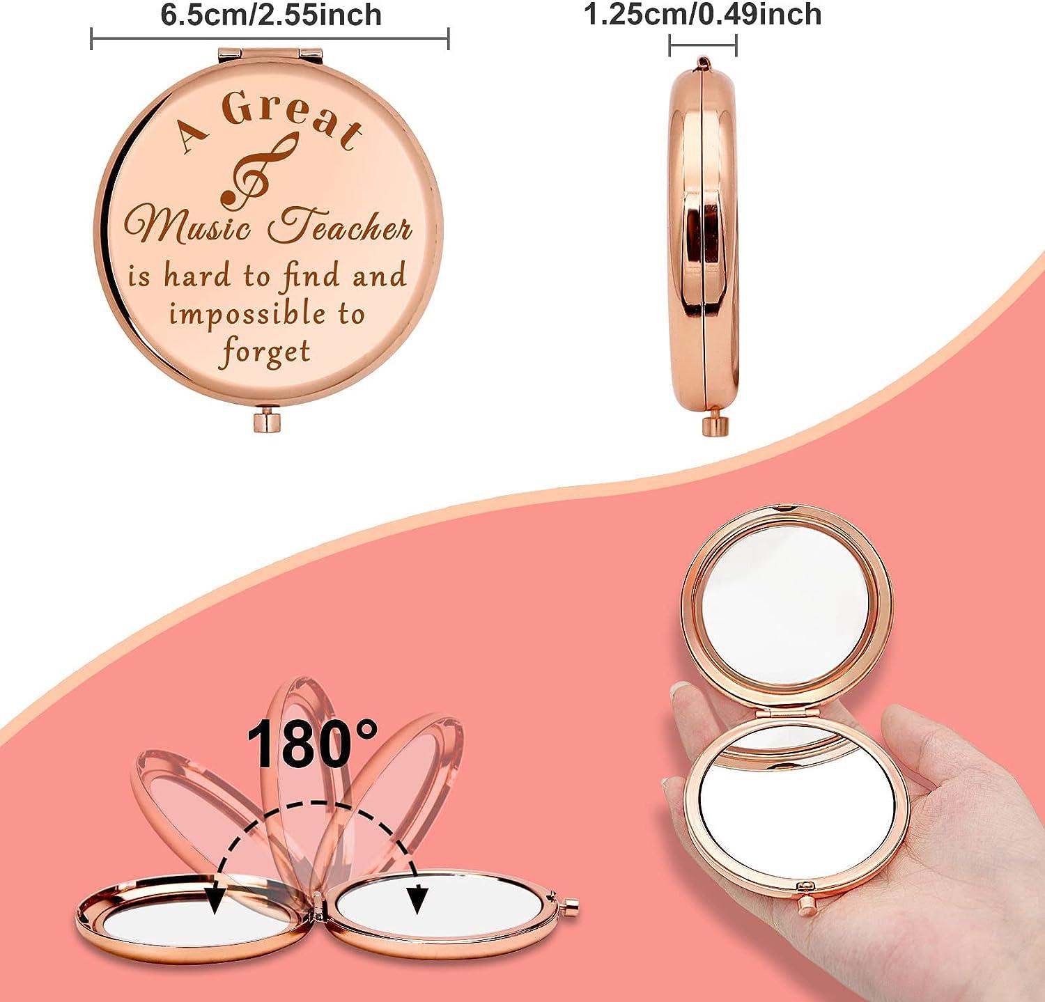 Music Teacher Appreciation Gift: Compact Treble Clef Makeup Mirror ...