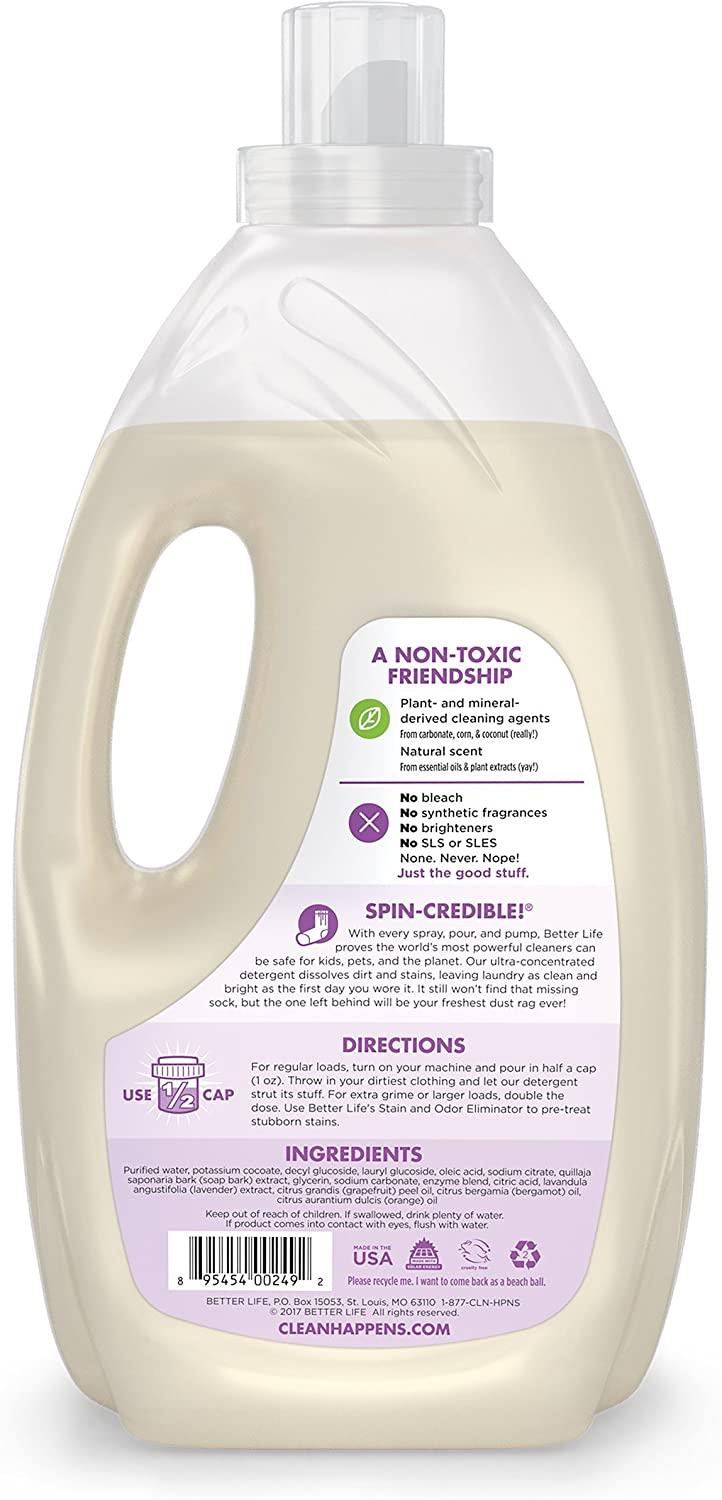 Better Life Natural Laundry Detergent - Lavender Grapefruit, 64 Loads ...