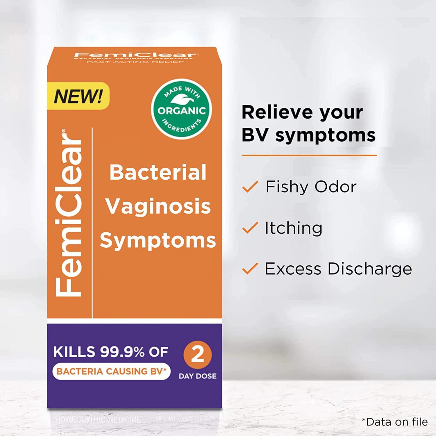 FemiClear BV Symptom Relief | Organic Formula with Natural Ingredients ...