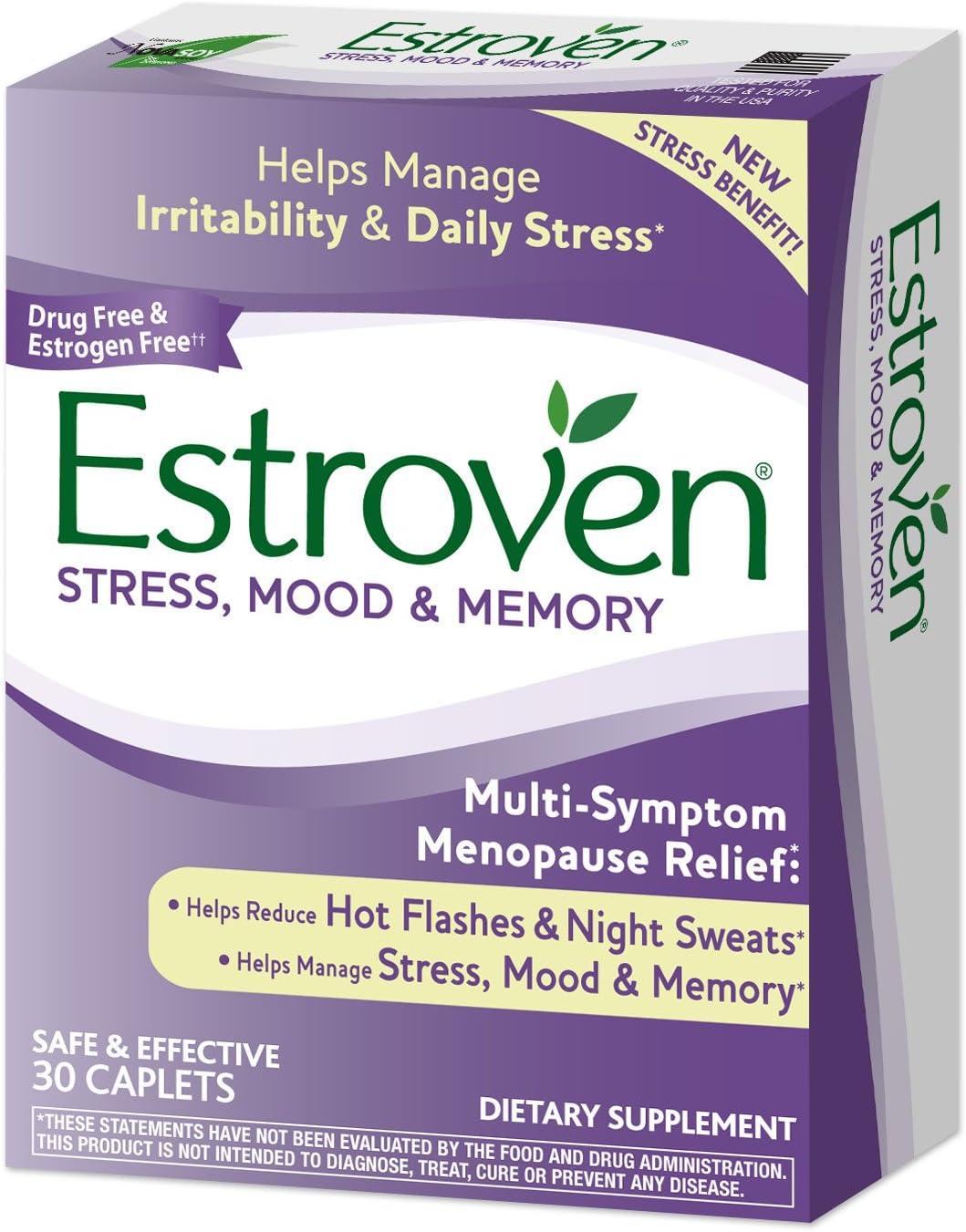 Estroven Stress Plus Mood & Memory | Menopause Relief Dietary ...