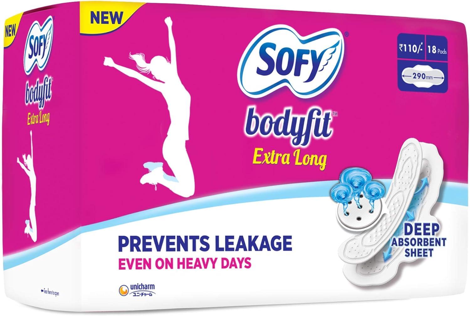 Sofy Extra Long Body Fit Pads - 18 Count - Ultimate Comfort and Protection | Buy Now with ...