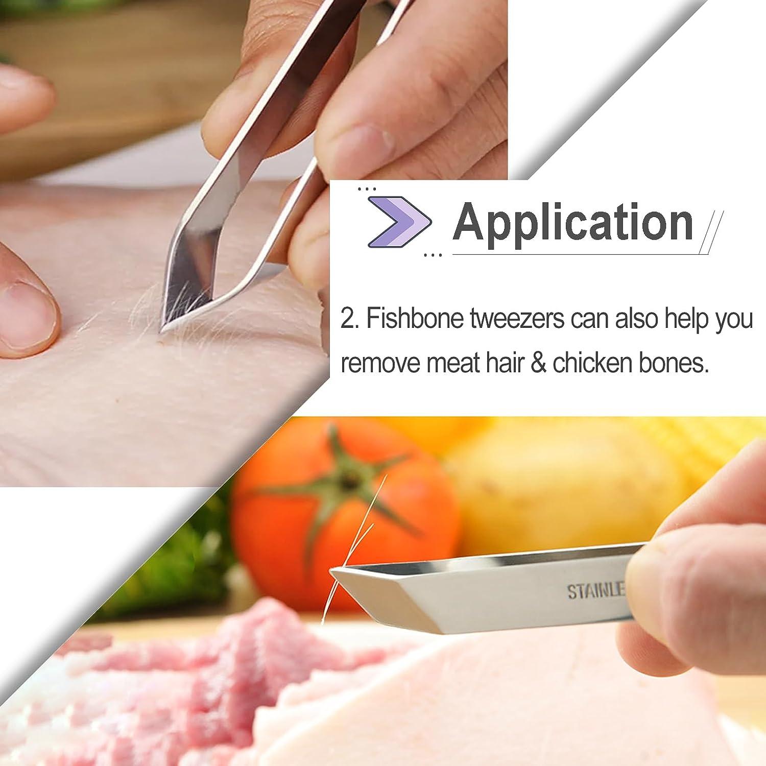 Fish Bone Tweezers Fish Bone Pliers Stainless Steel Flat & Slant ...