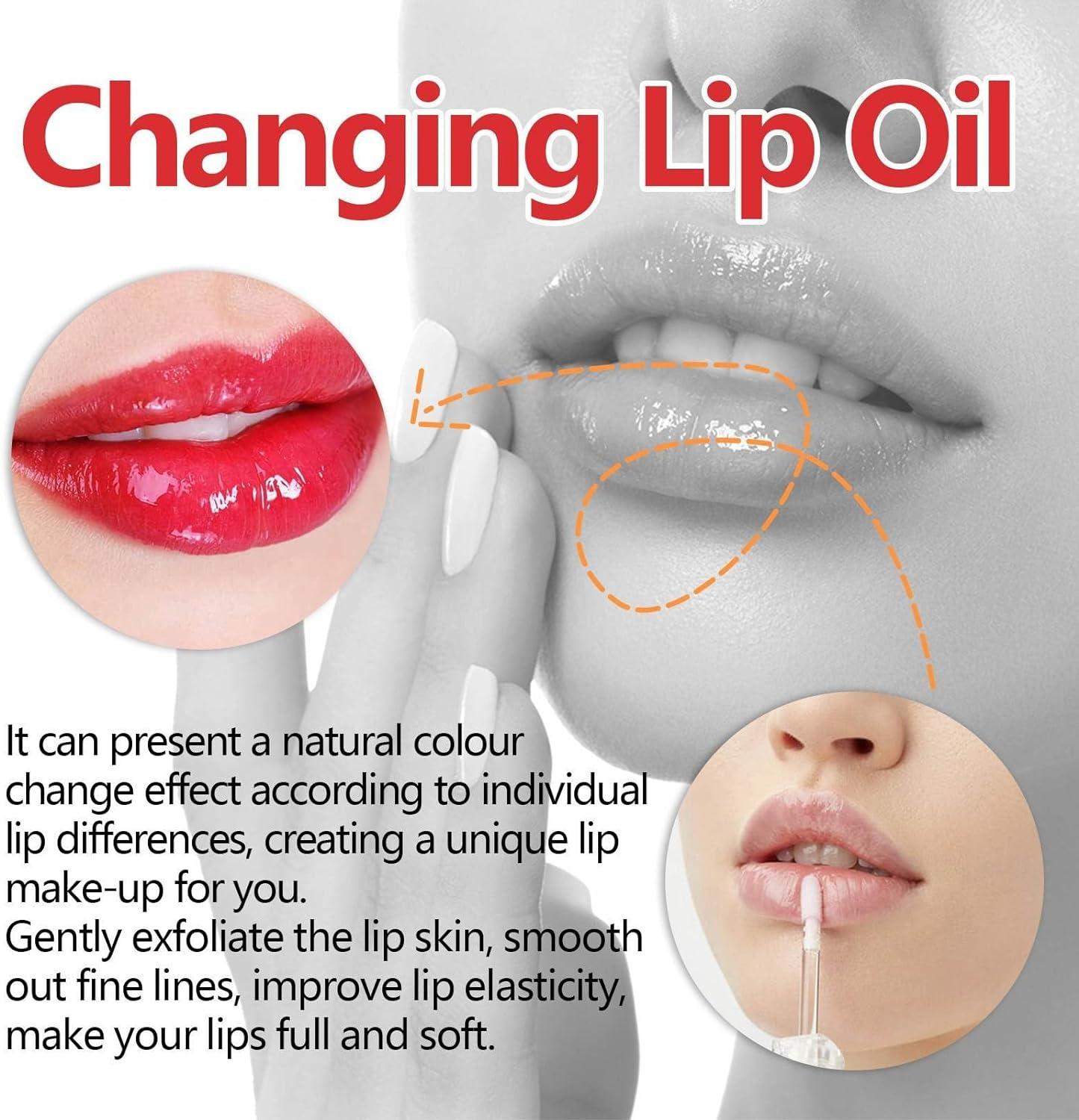 Colour Changing Lip Oil Lip Oil Lip Gloss Set Magic Color Changing Lip ...