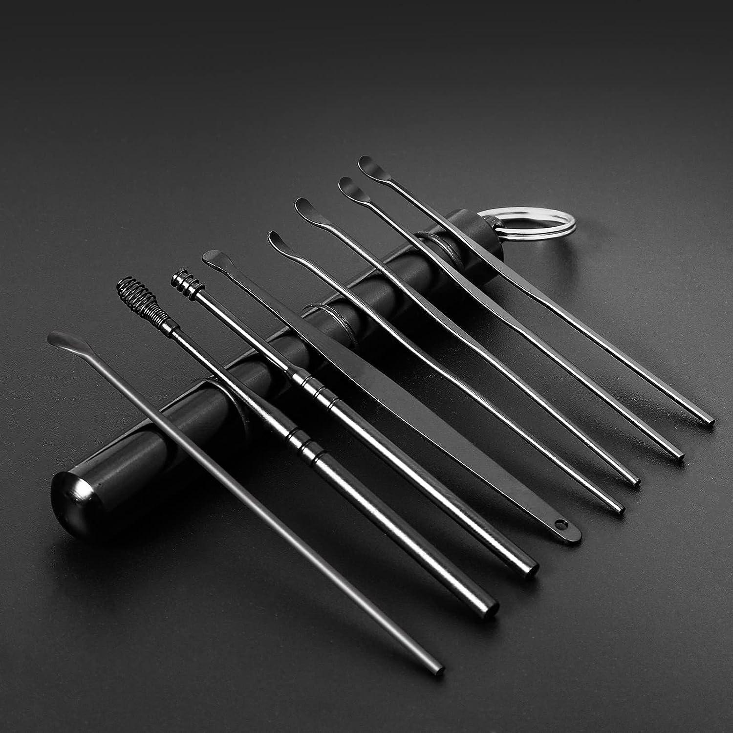 8 in 1 Ear Wax Removal Kit - Stainless Steel Ear Pick Tools with Spring ...