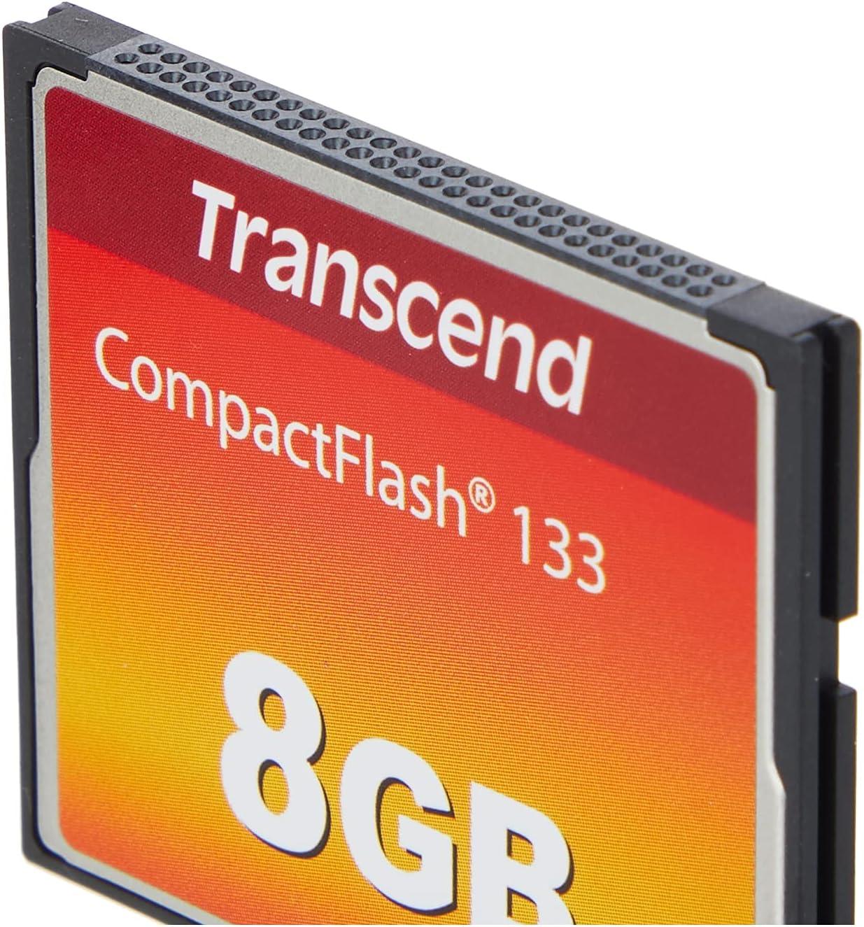 Transcend 8GB CompactFlash Memory Card 133x (TS8GCF133) | Buy Now with ...