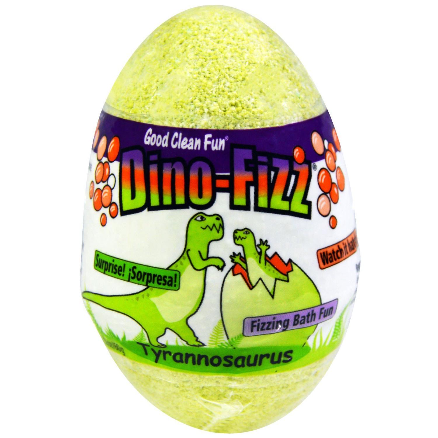 Dino Fizz Hatching Tyrannosaurus Egg Bath Fizzy - 2.2 oz.| Fun ...