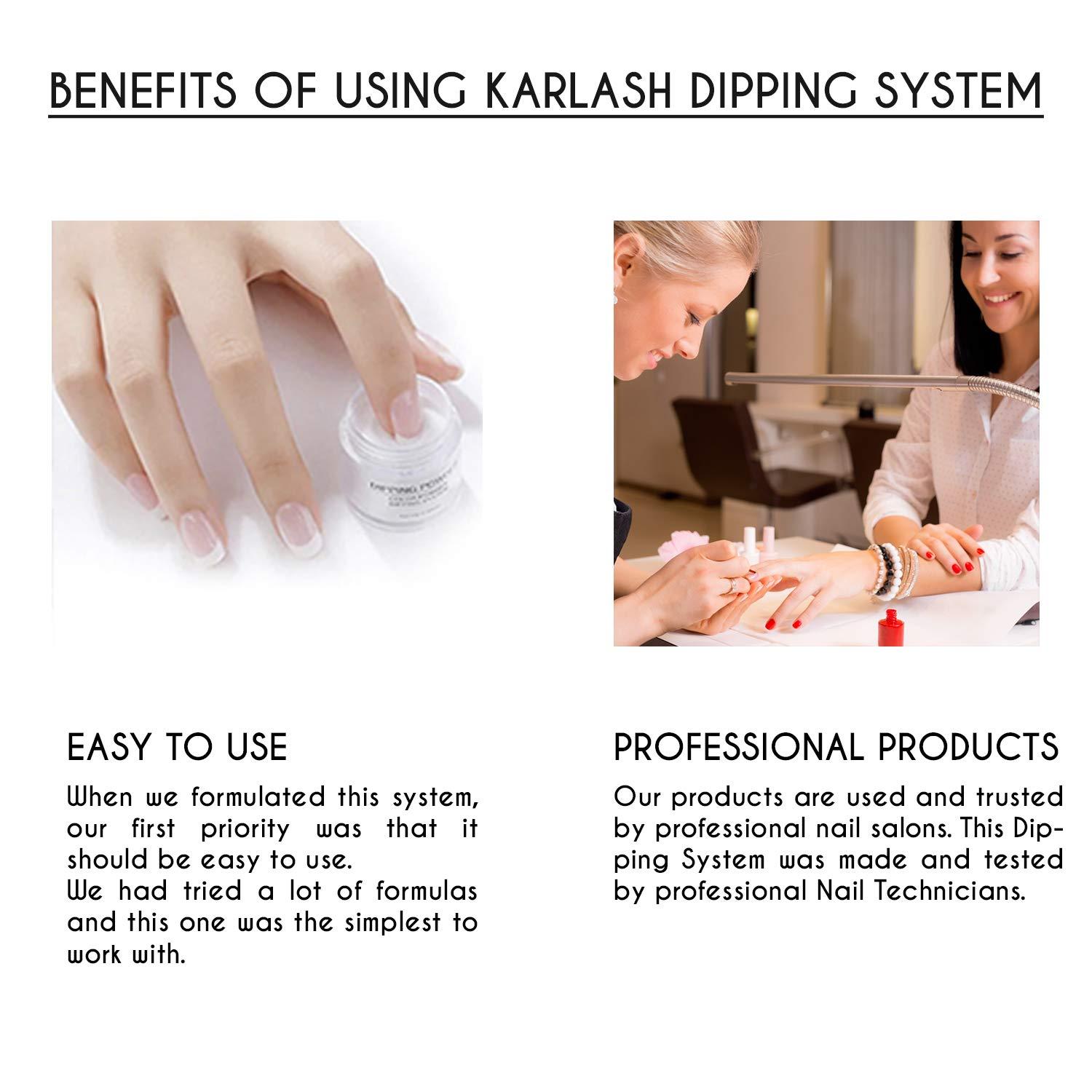 Buy Karlash Gel Base DIP Powder System Refill 2 oz - Step 4 Top for ...