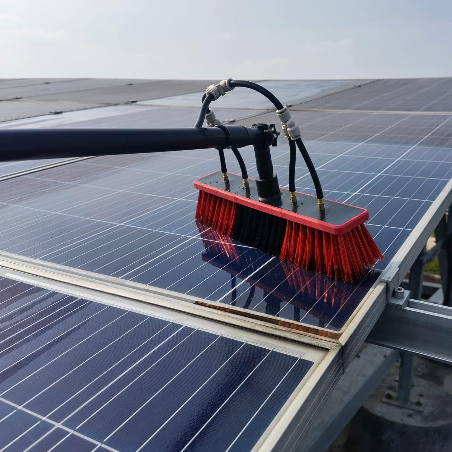 photovoltaic cleaner window cleaning pole Photovoltaic Panel Cleaning ...
