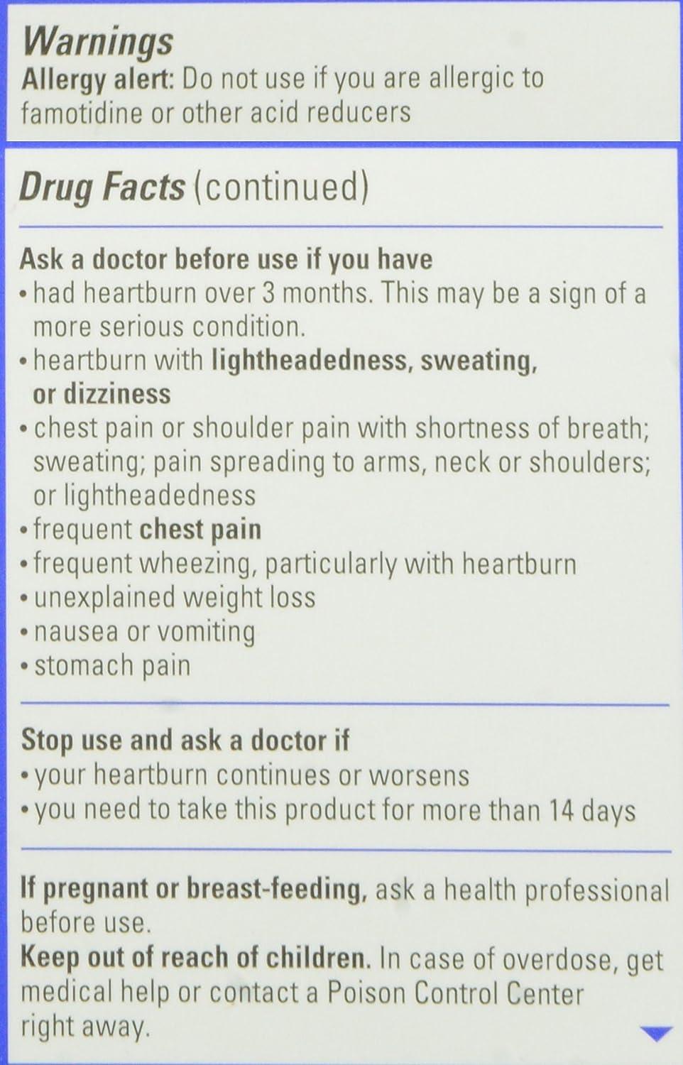 Pepcid AC Maximum Strength 20mg Famotidine - 25ct for Heartburn ...
