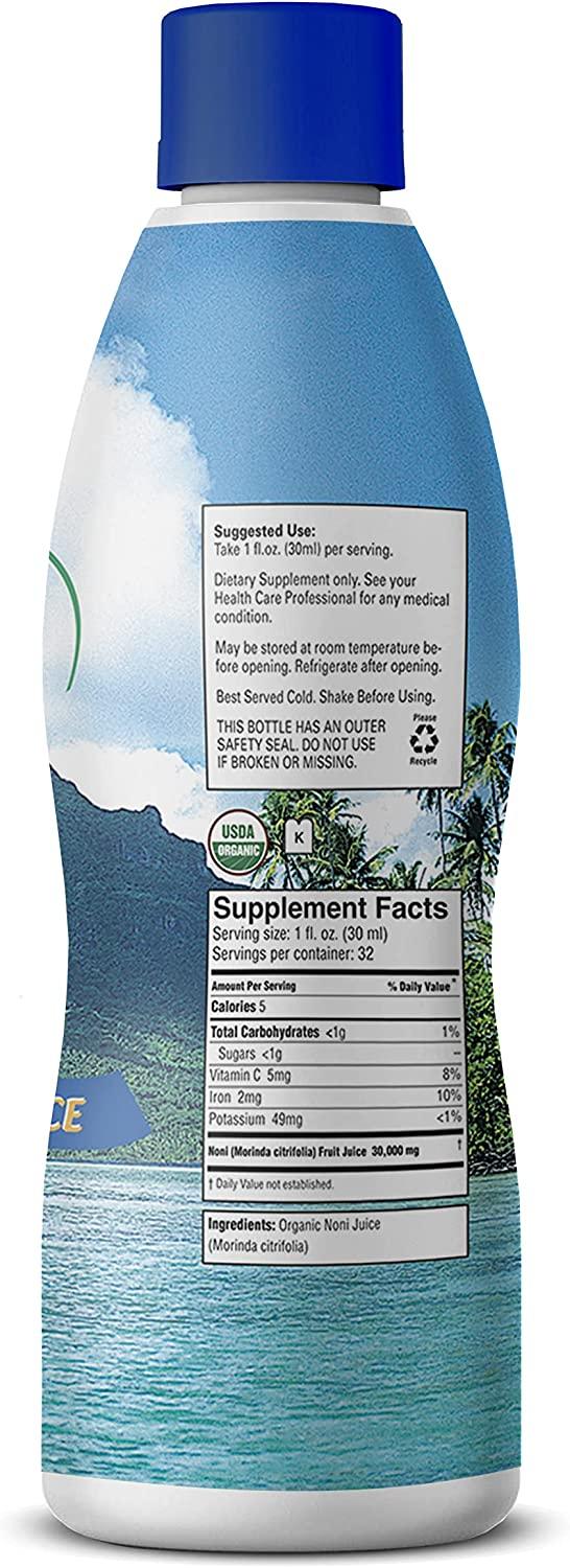 Earth's Bounty Tahitian Organic Noni Juice 32 fl oz - Pure and Potent ...