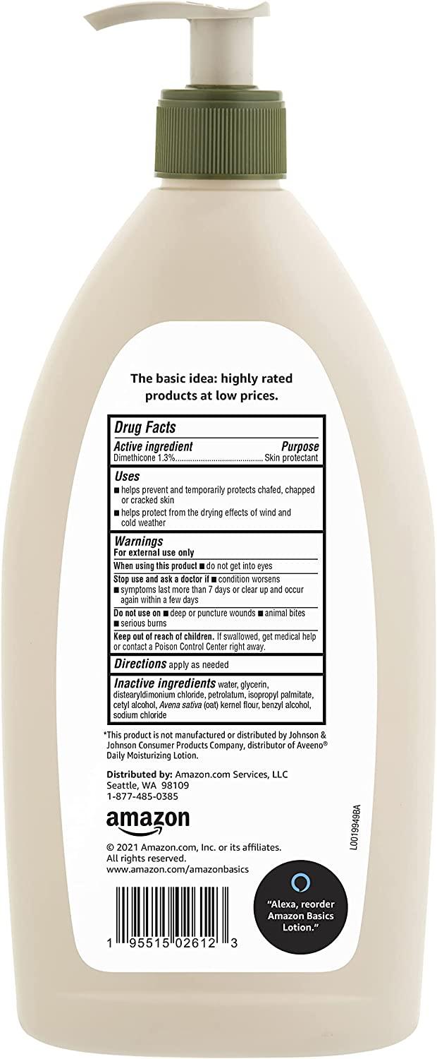 Amazon Basics Oatmeal Body Lotion 18oz 6-Pack - Fragrance Free, Skin ...