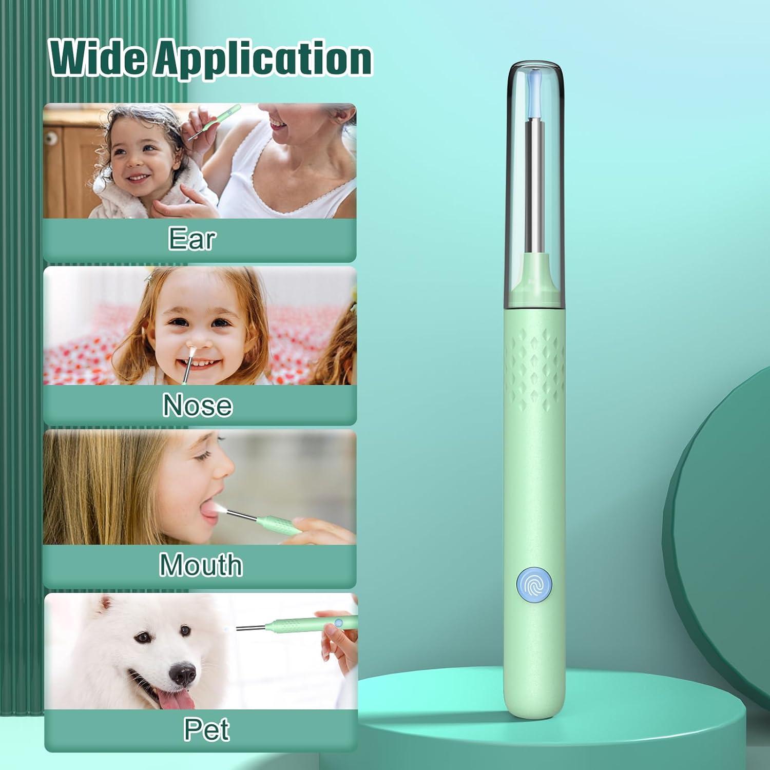 LMECHN Ear Wax Removal Ear Camera Otoscope with LED Light Ear Wax ...