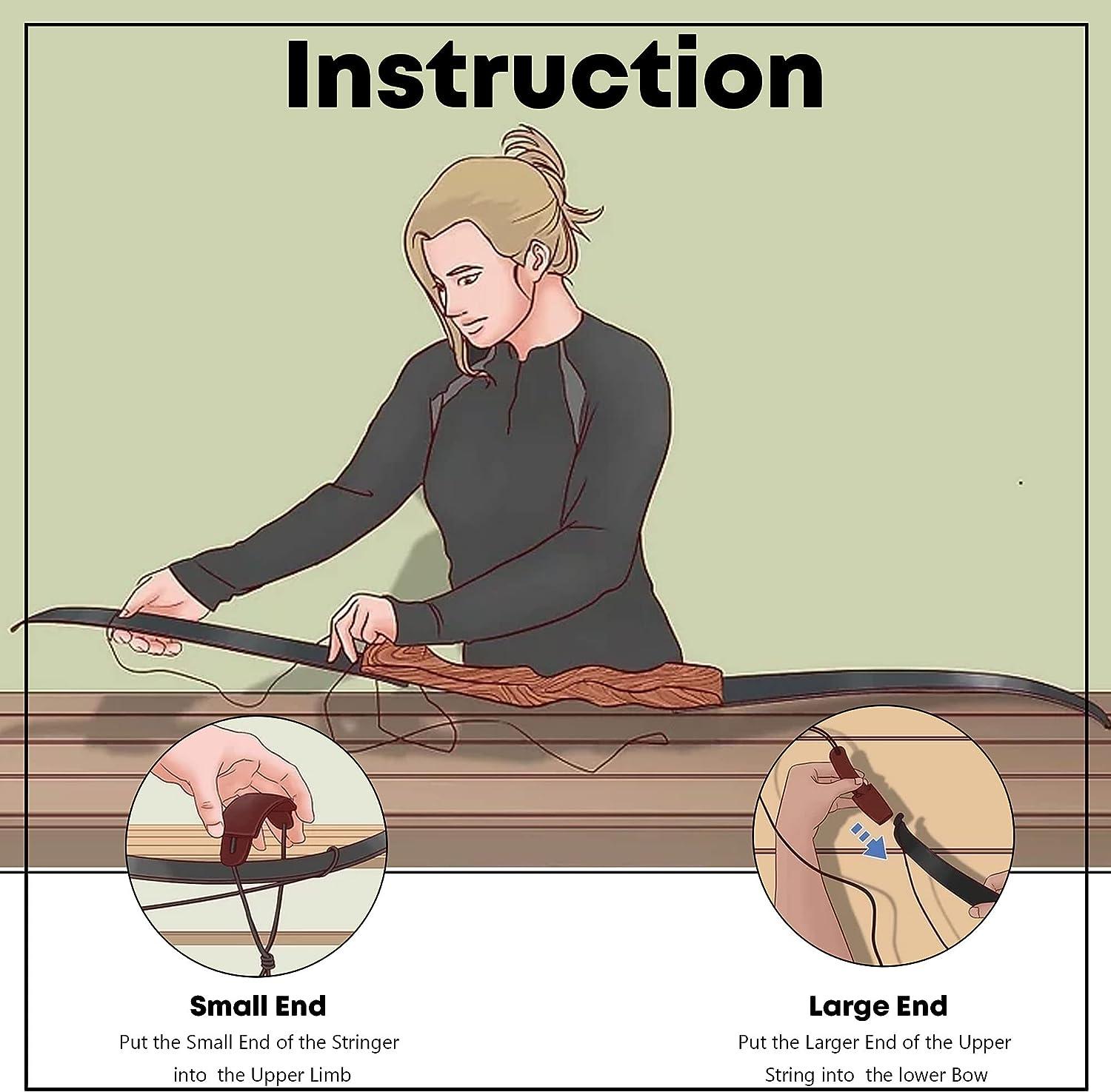 Leather Recurve Bow Stringers - Professional and Beginner Archery Tool ...