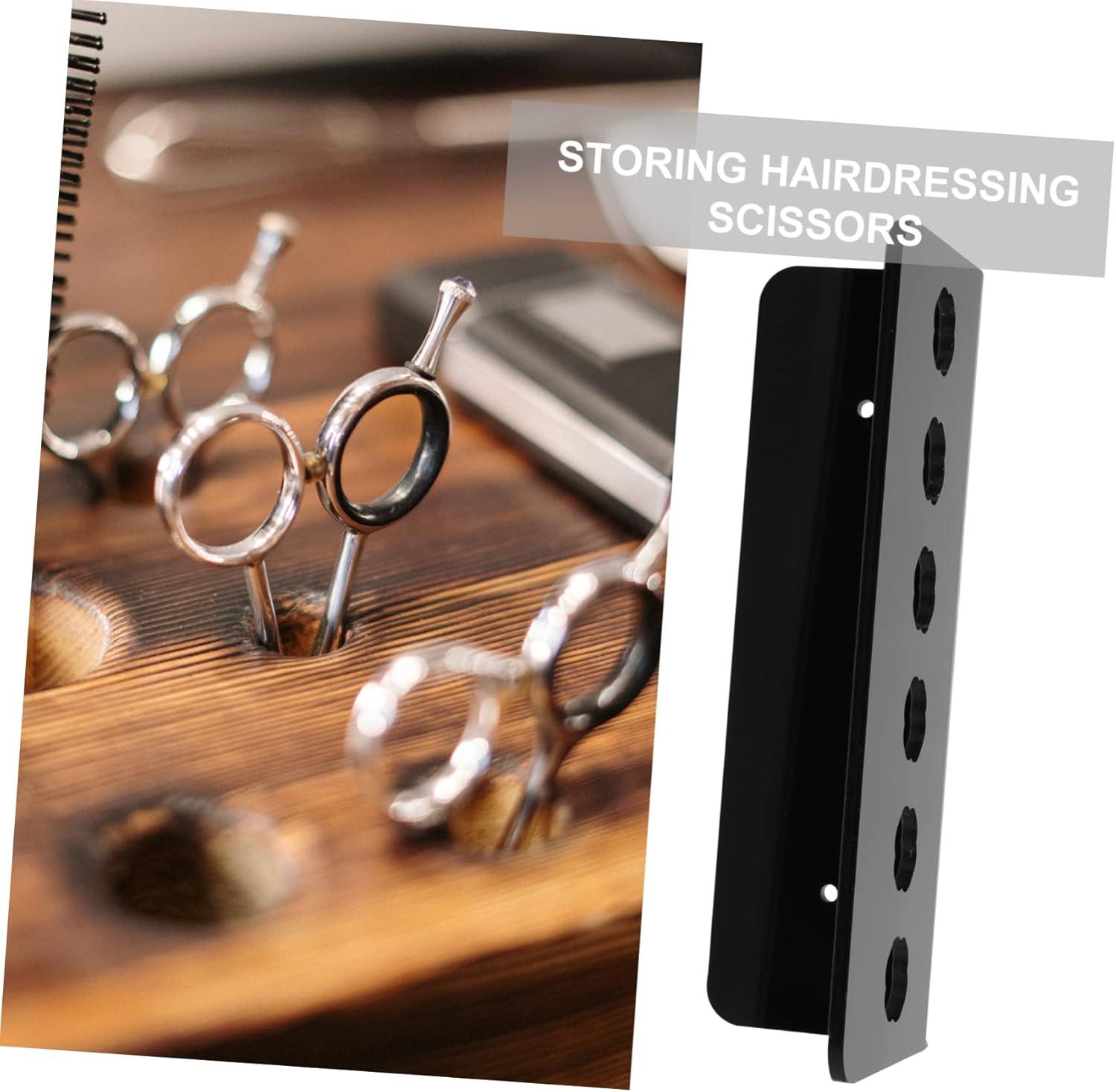 Frcolor 3-Set Hairdressing Scissor Stand | Acrylic Salon Shear Rack ...